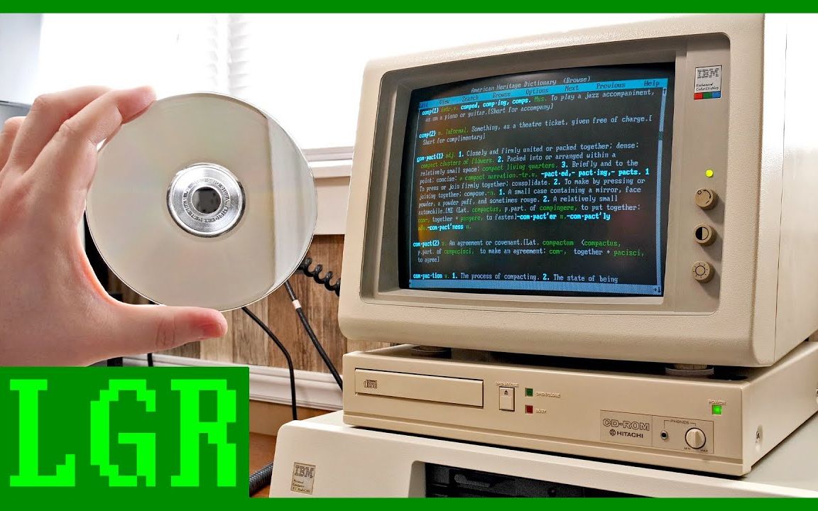 (自译熟肉)【LGR】1987年的CD-ROM体验——日立 CDR-1503S
