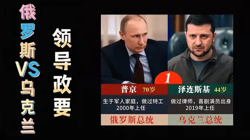 俄罗斯VS乌克兰领导政要们,俄罗斯经验丰富,乌克兰年轻血液居多