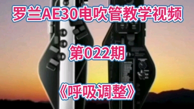 第022期《呼吸调整》罗兰AE30电吹管系列教学视频,中文最新版本下...