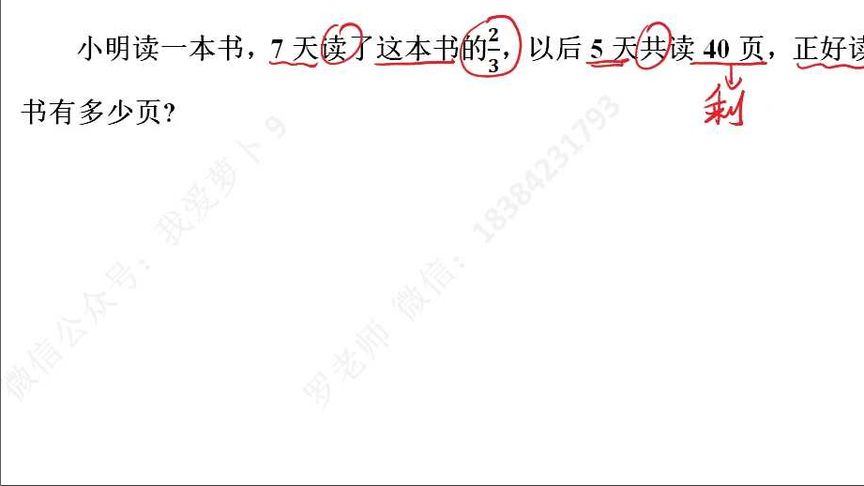 小学数学思维训练题#六年级上册#分数应用题#0215