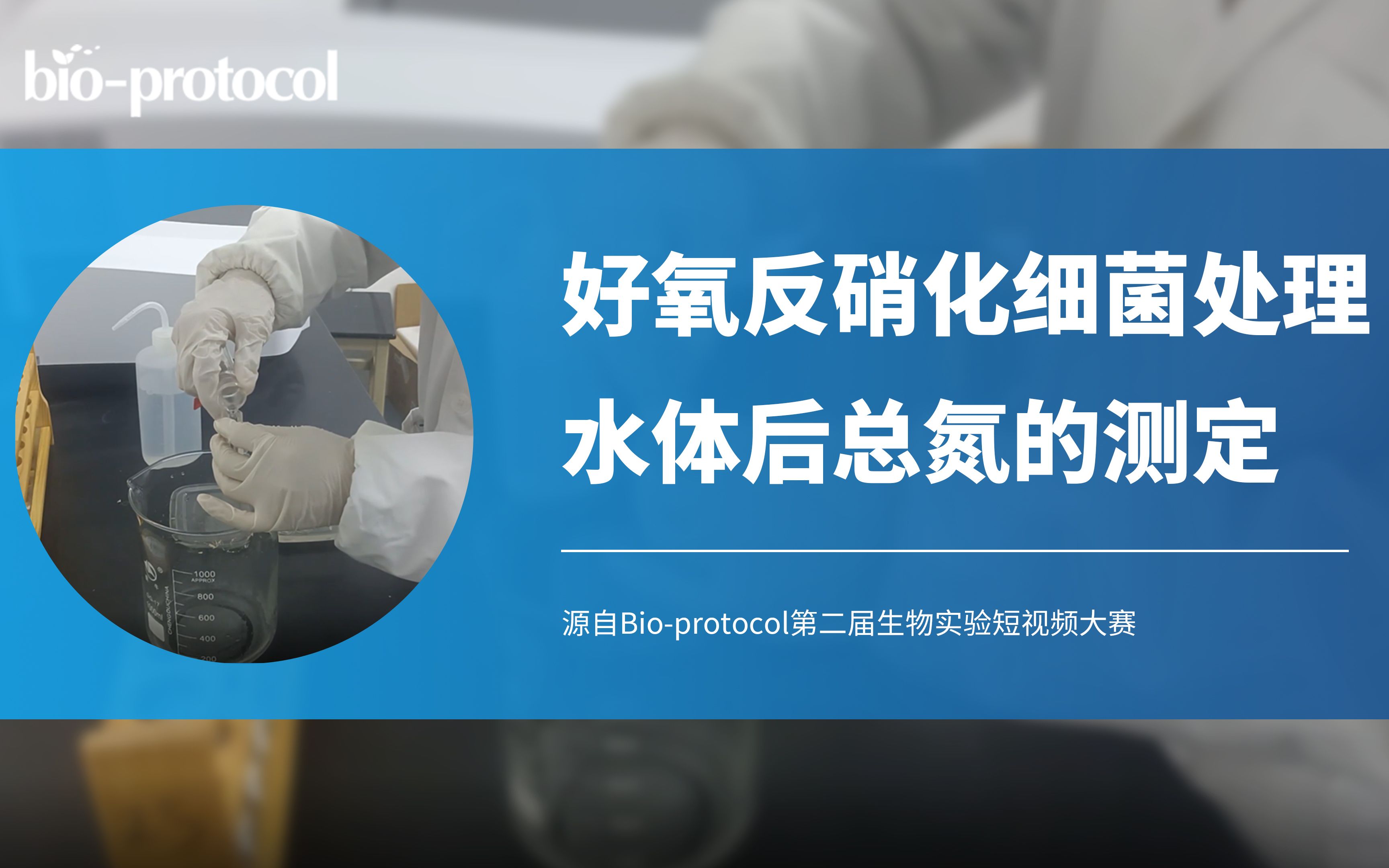 【Bio-protocol】好氧反硝化细菌处理水体后总氮的测定