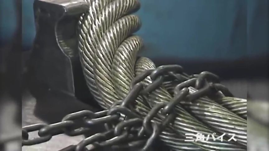 粗大的钢丝绳扣原来是这样编制出来的,真的是第一次见