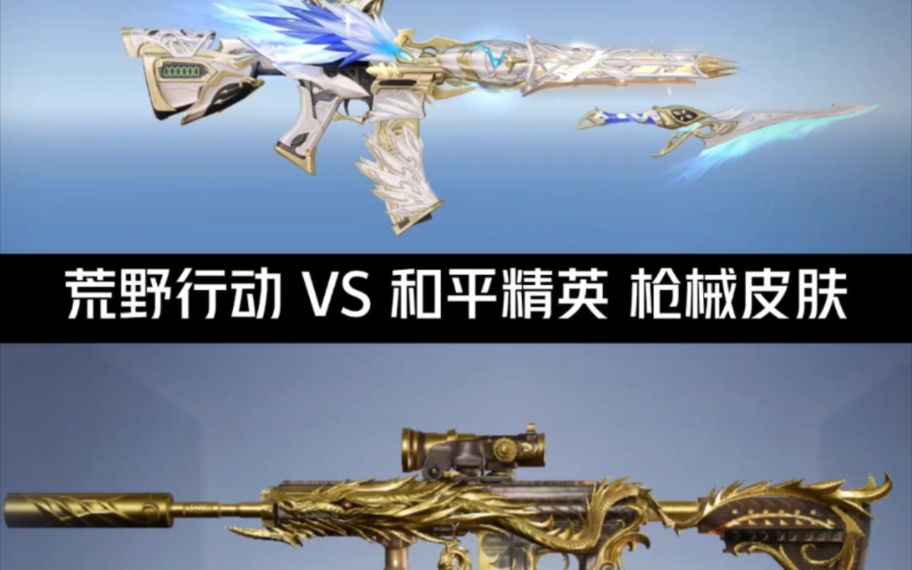 荒野行动 VS 和平精英 枪械皮肤