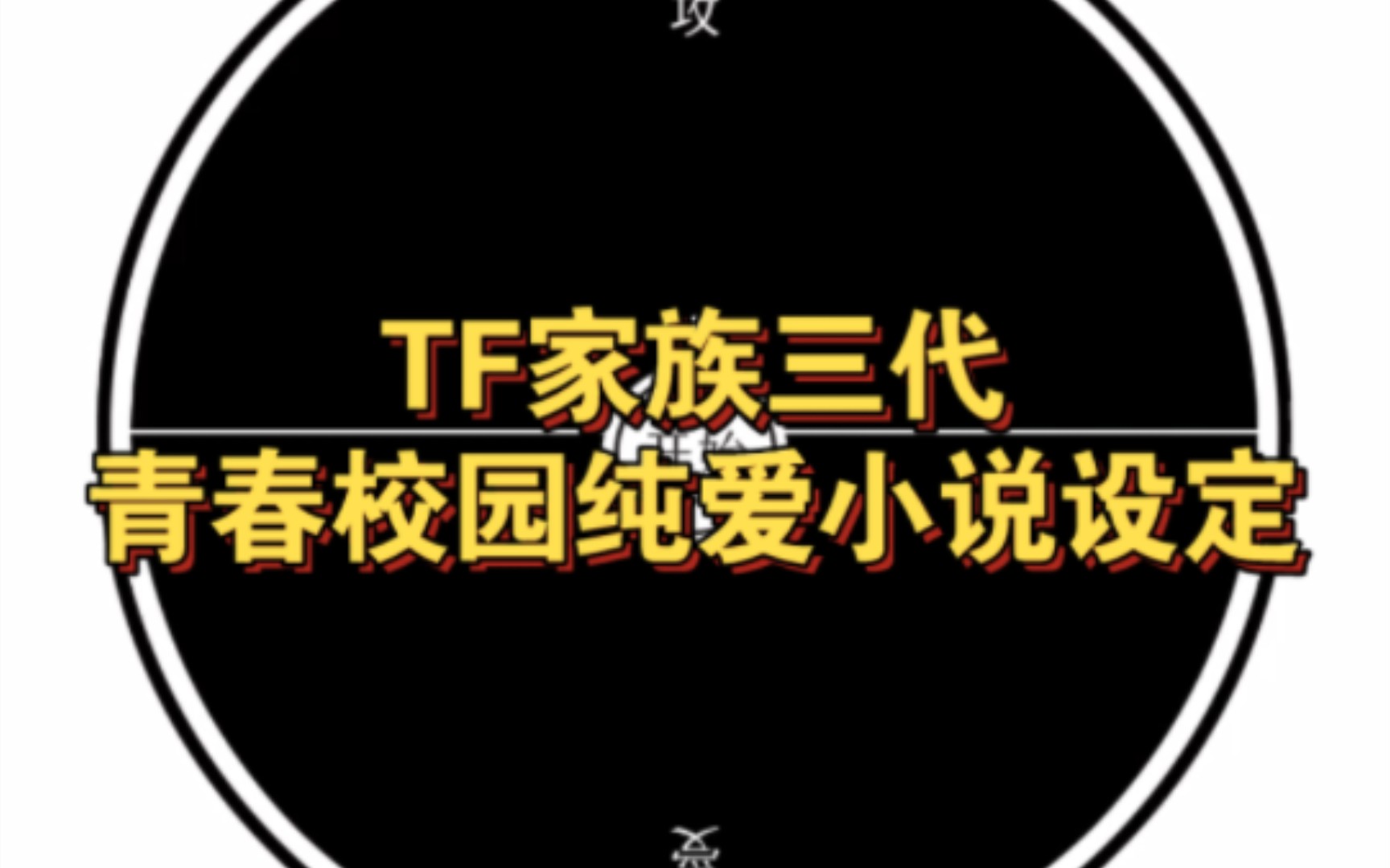 你来转 TF家族三代青春校园纯爱同人小说人物角色设定 CP向 (看简介)