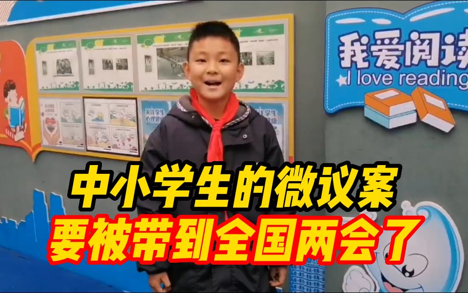 双向奔赴!中小学生的微议案要被带到全国两会了