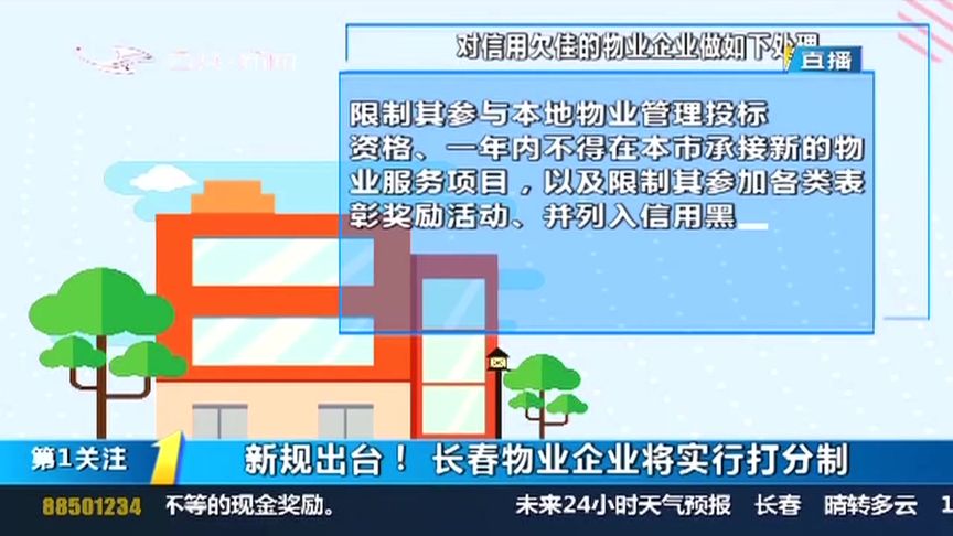 新规出台!长春物业企业将实行打分制,失信物业将被列入黑名单