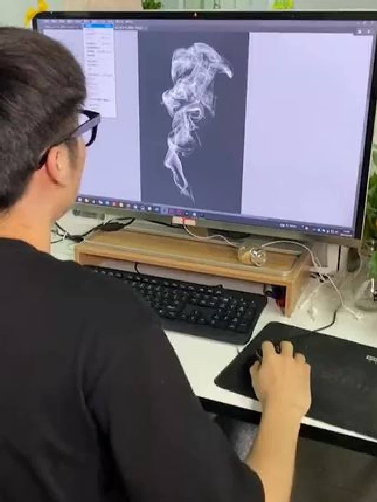 ps 如何把烟雾的背景抠干净?看完这个视频就会了~设计 p图 ps教程 ...