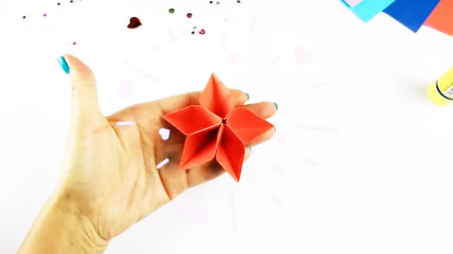 创意手工折DIY,制作非常简易的立体纸花