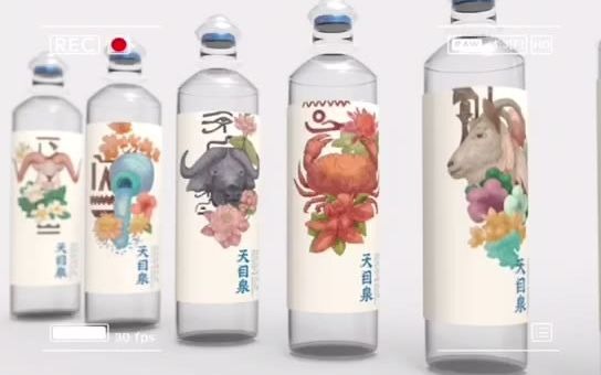 矿泉水包装设计/插画设计/高端饮料设计/产品包装设计