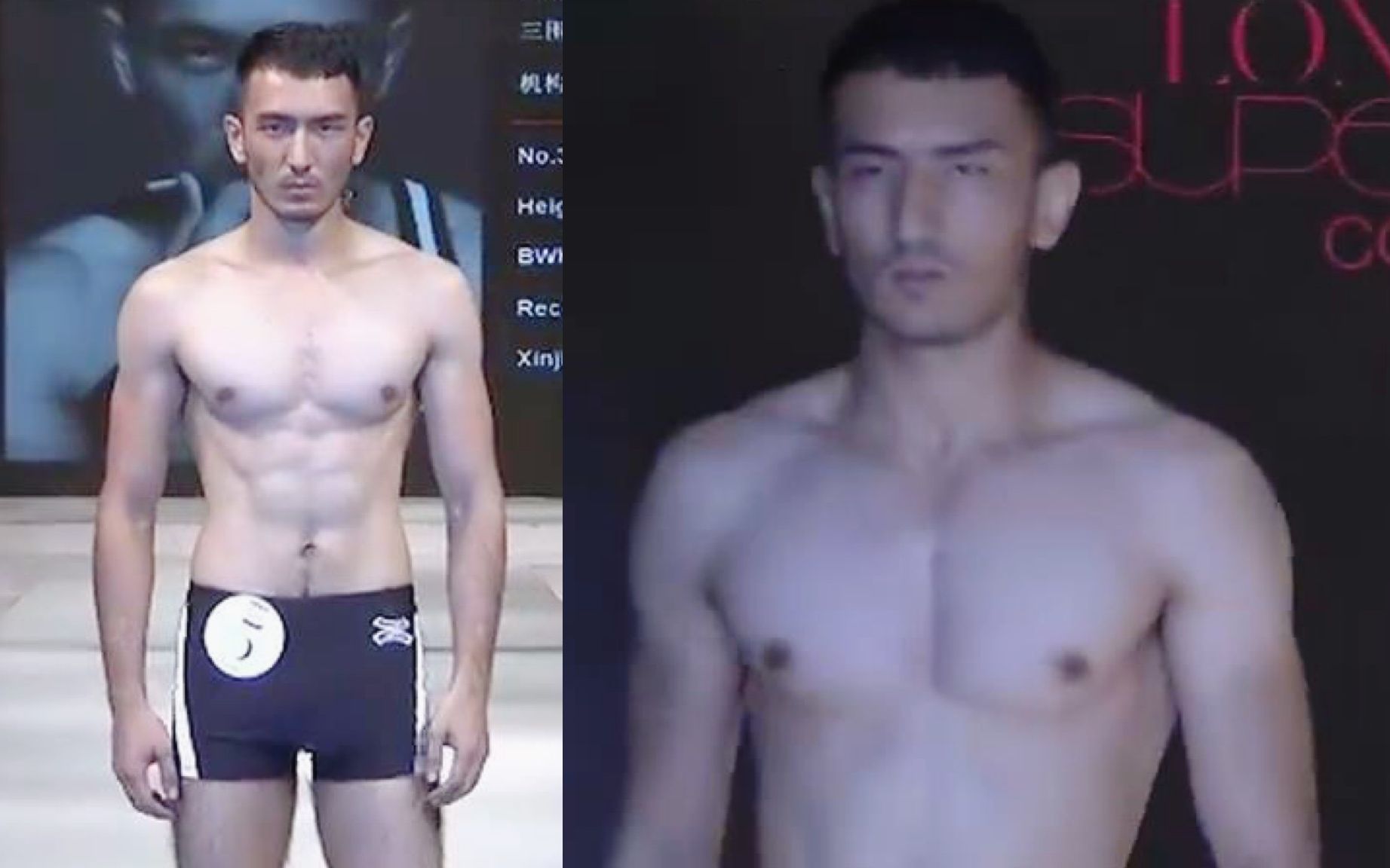 【中国男模】龙腾精英模特大赛泳装秀(5号天菜)