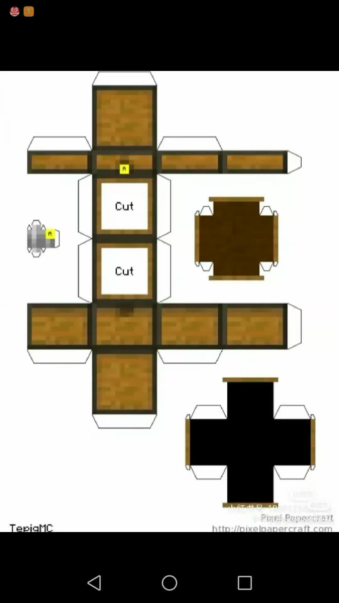 我手机里的所有MC图纸,不对,是纸模图纸