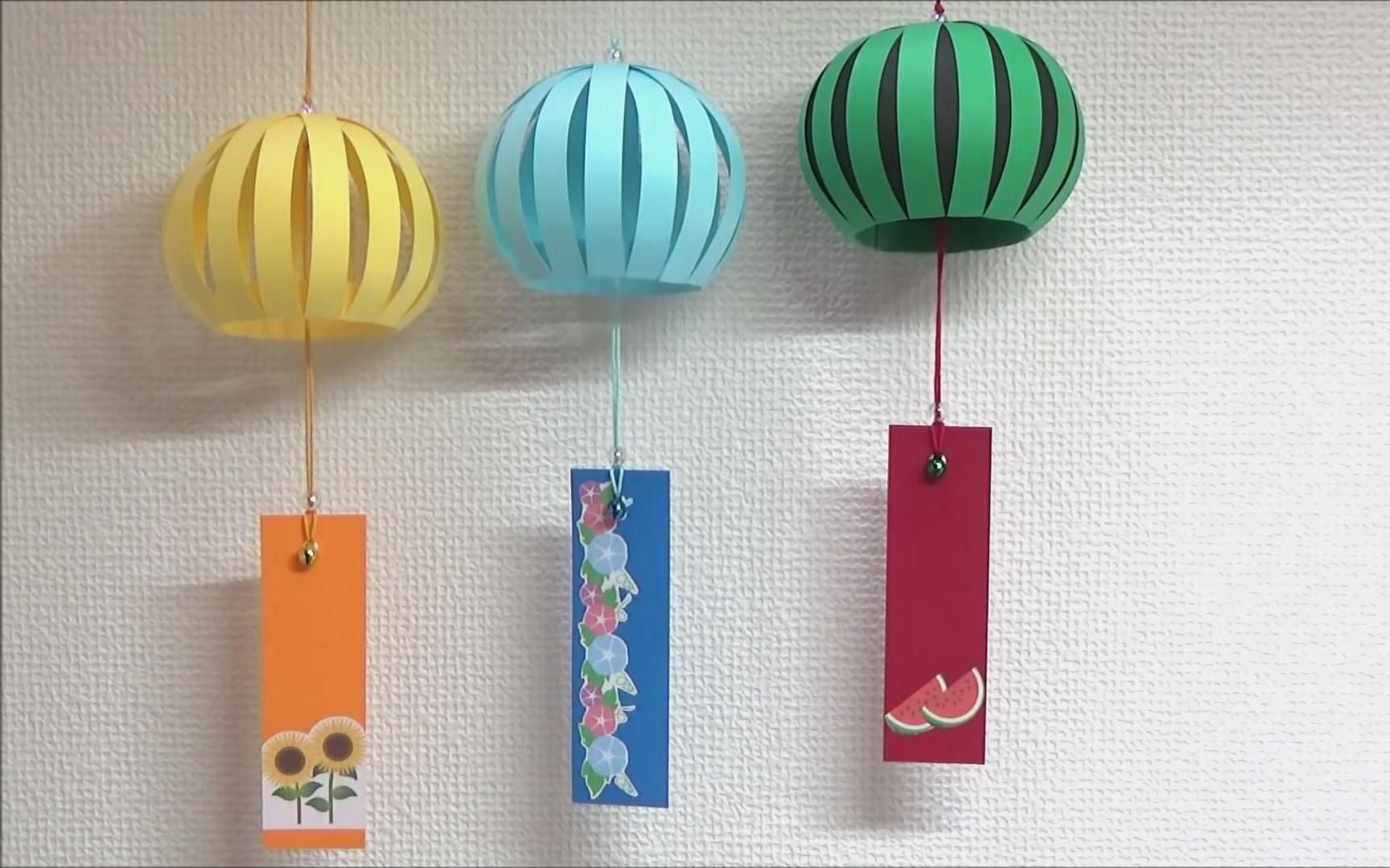夏季装饰 简单可爱的风铃的制作方法