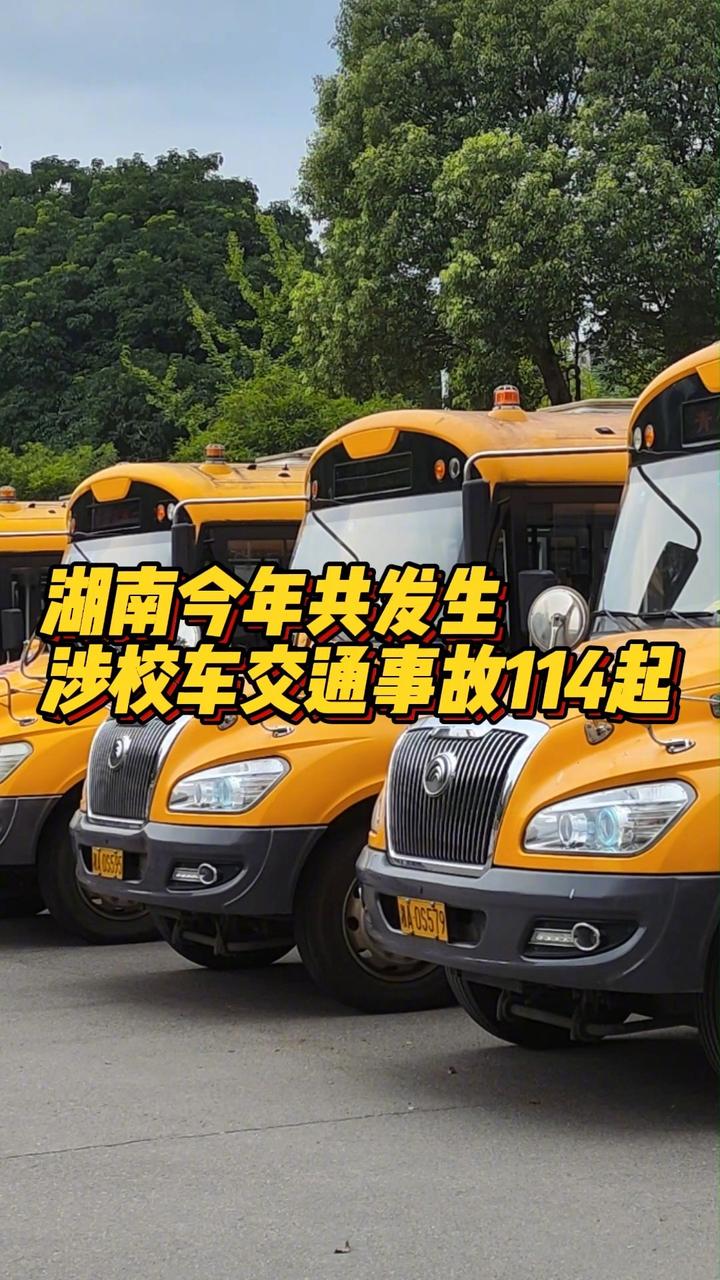 【#湖南今年共发生涉校车交通事故114起#,#湖南校车事故司机同责...