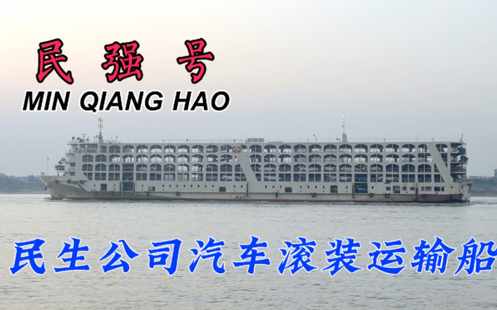 【中国内河航运】民生公司“民强号”汽车滚装船航行于长江九江段...
