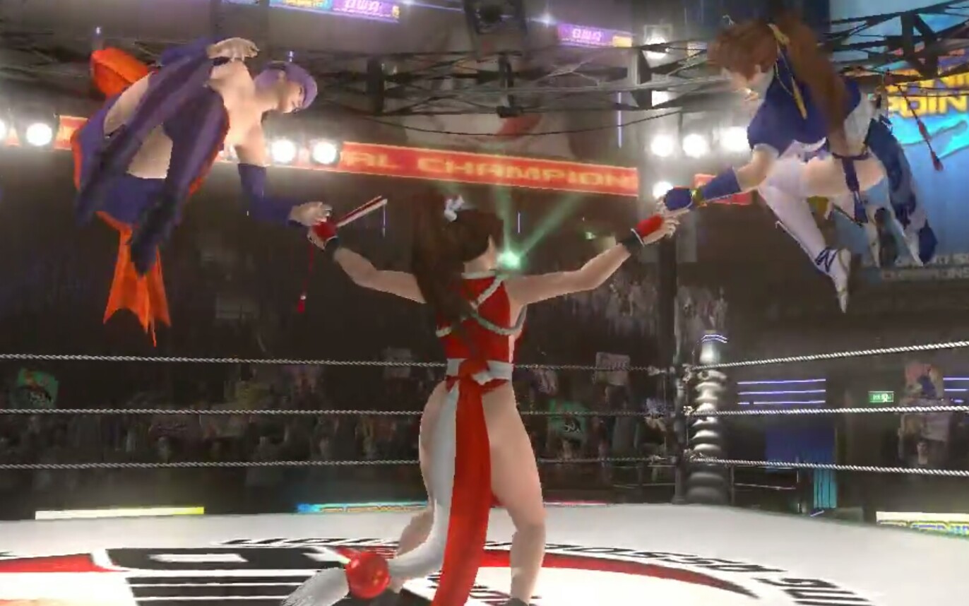 死或生5双人投技慢动作展示(霞、铃音)