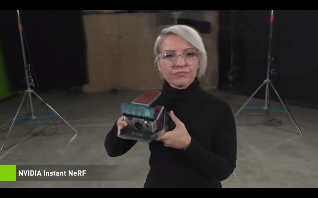 英伟达展示将几十张照片生成3D渲染场景