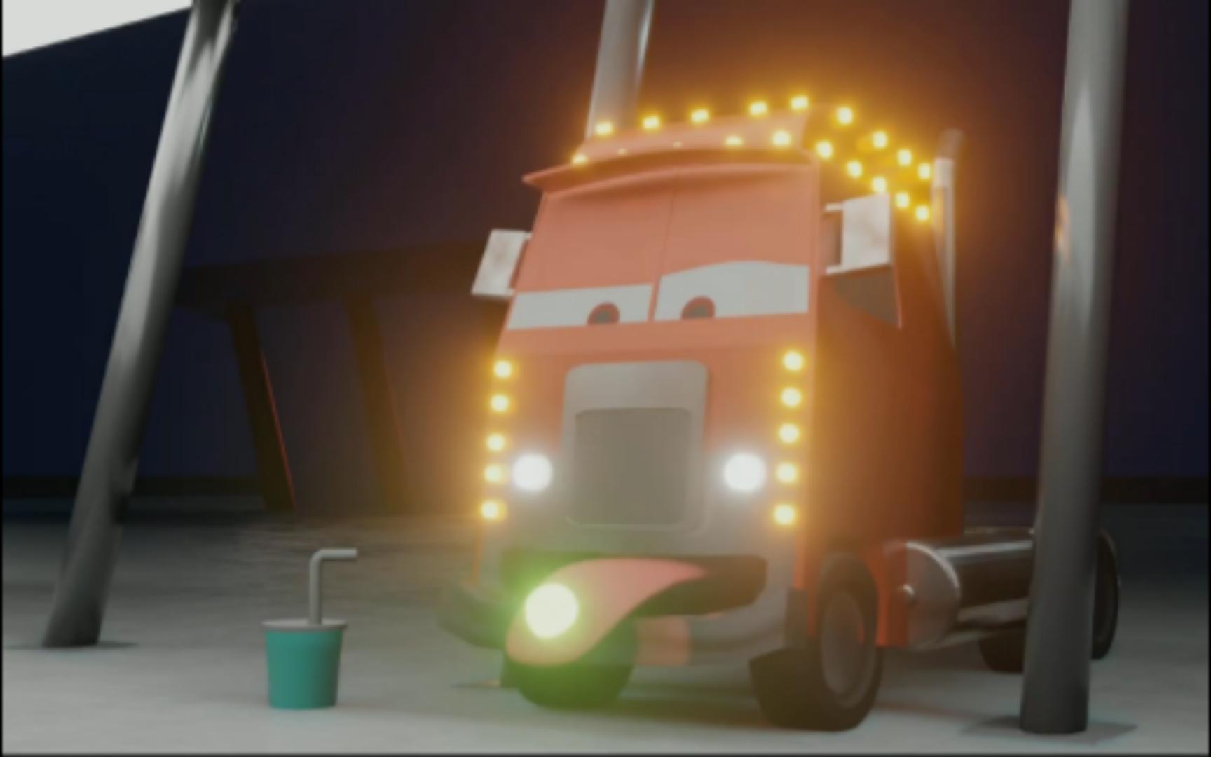 【饭制】赛车总动员1删减片段 - 上下卡车休息站