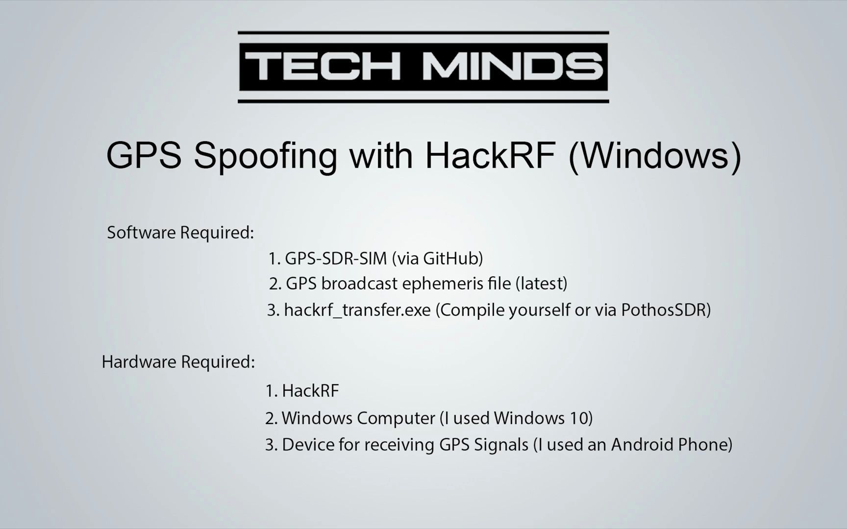 GPS安全原理与模拟-HackRF的使用教程