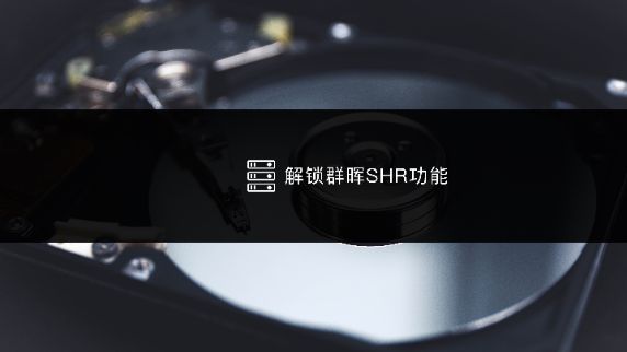 解锁群晖SHR功能-《群晖系统使用教程》群晖自家的RAID模式