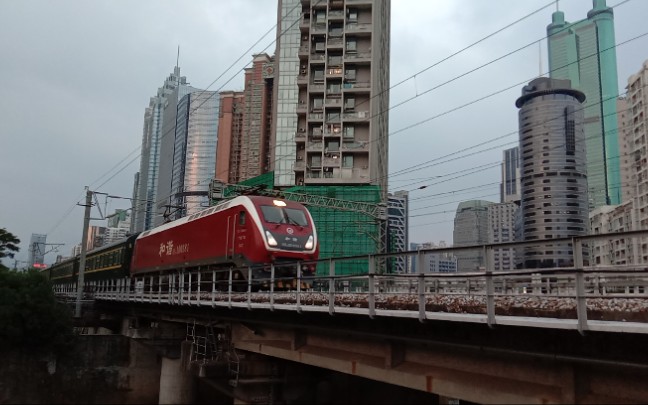 [Z24列车运转前夜拍摄]-广铁HXD1D+25T.