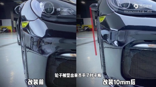保时捷718改装BONOSS轻量化法兰盘垫片(原BLOX轮毂垫片)