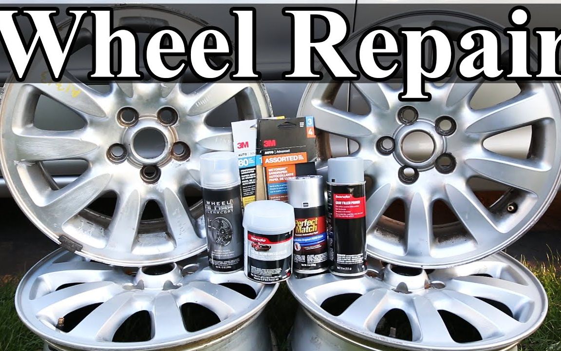 [教学]在家修复轮毂重伤:抛光、打腻子、轮毂喷漆