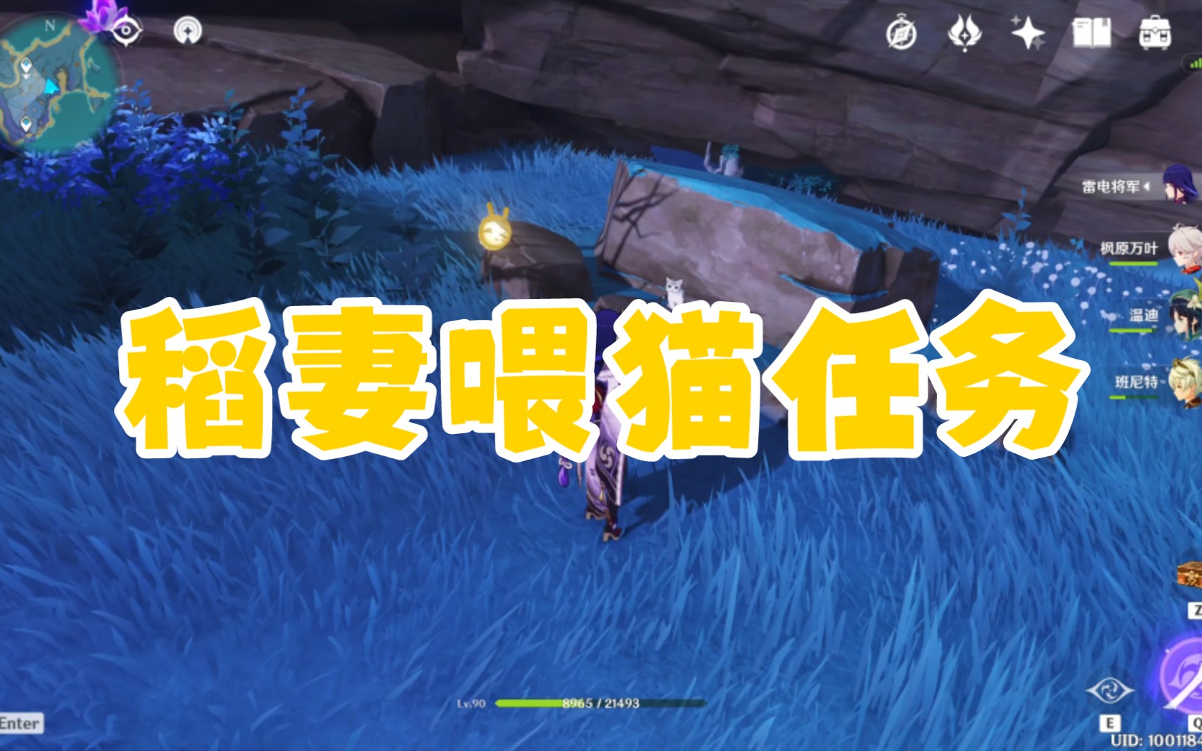 【原神】稻妻隐藏任务:每日喂猫