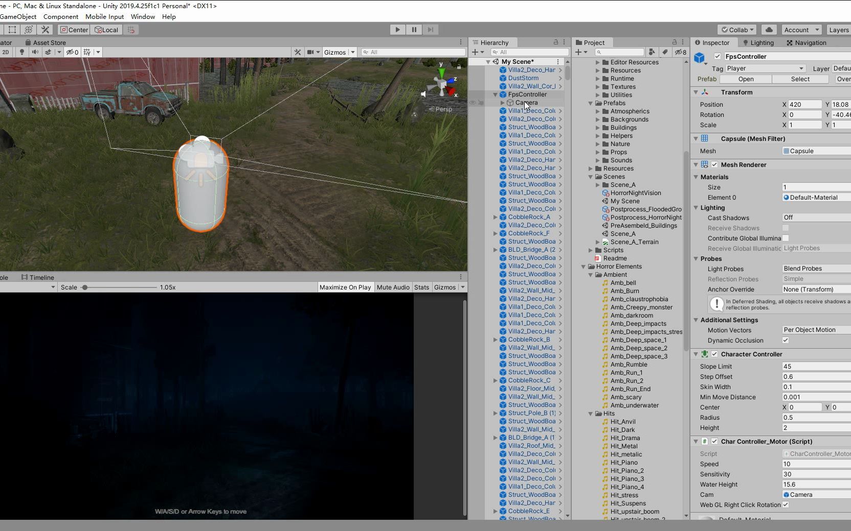 Unity3d开发第一人称恐怖游戏-视频完整版-Part1-26-遮挡剔除