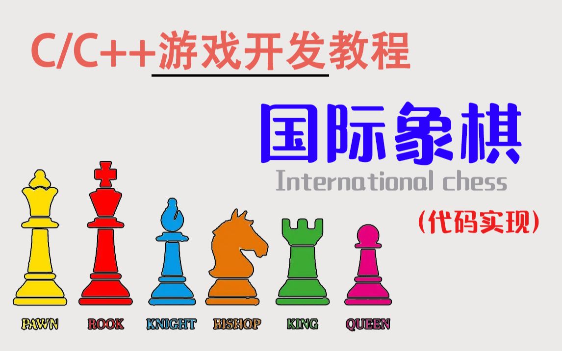 C/C++游戏开发:国际象棋!C语言代码实现,带你手写国际象棋游戏,体验...