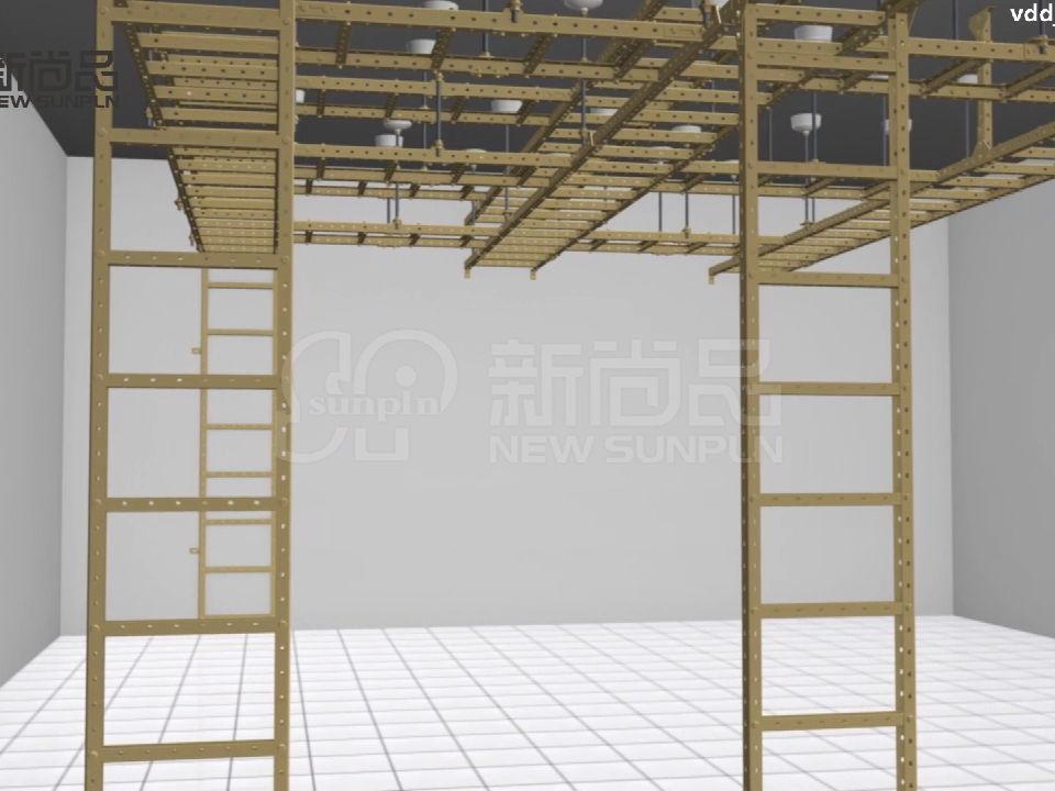 微模块数据中心集成机房强弱电桥架系列走线架厂家 多孔U型钢走线架...