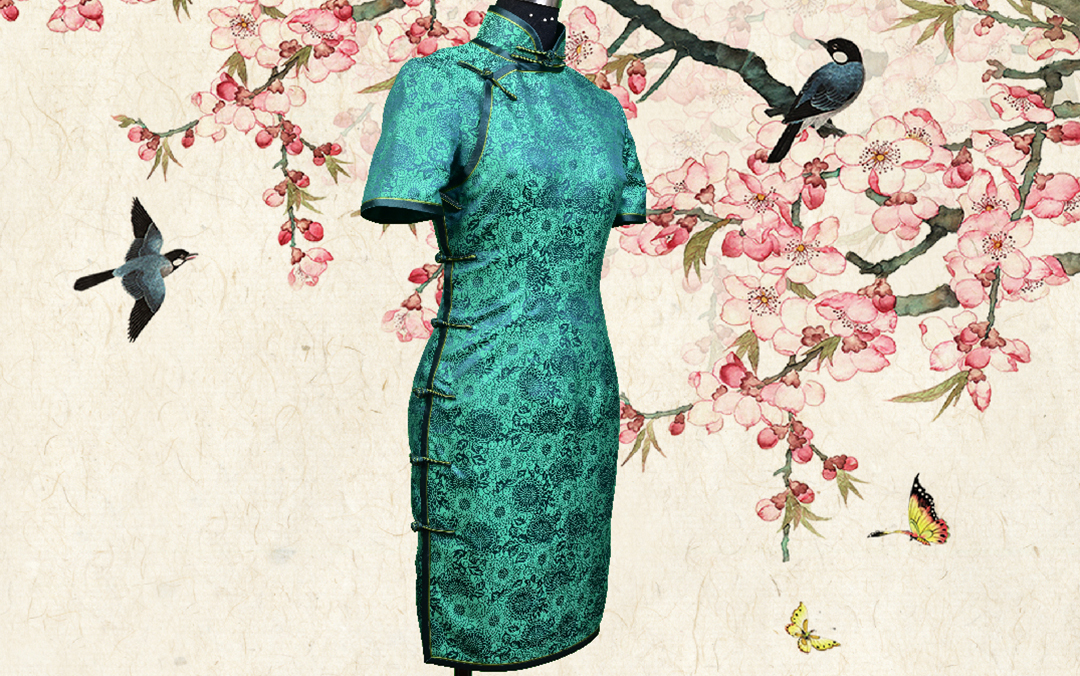 学做手工真开襟旗袍视频教程 详细步骤 大全集 裁剪原理064