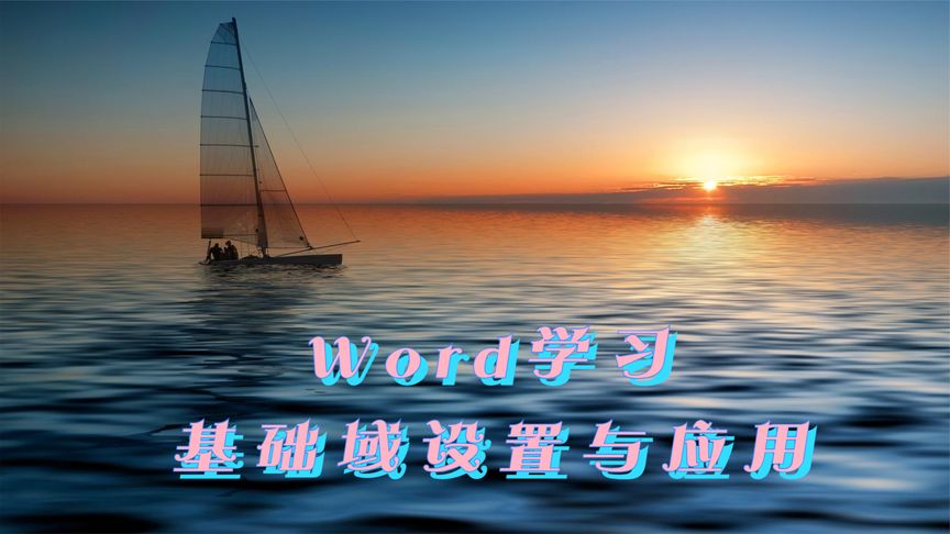 Word38基础域设置与应用