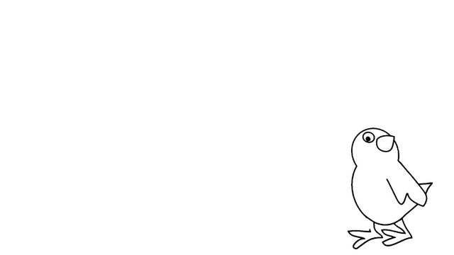 简笔画:几只可爱的小鸡