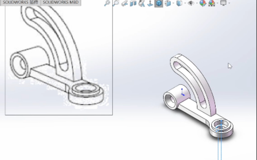 solidworks每日十分钟一练,拉伸,异形孔命令,延长线需要闭合