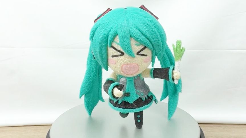 设计师用3D打印笔制作了一个初音未来,看完你学会了吗?