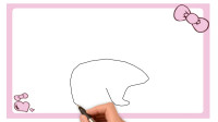 儿童简笔画学习 第一季 第192集 北极熊简笔画