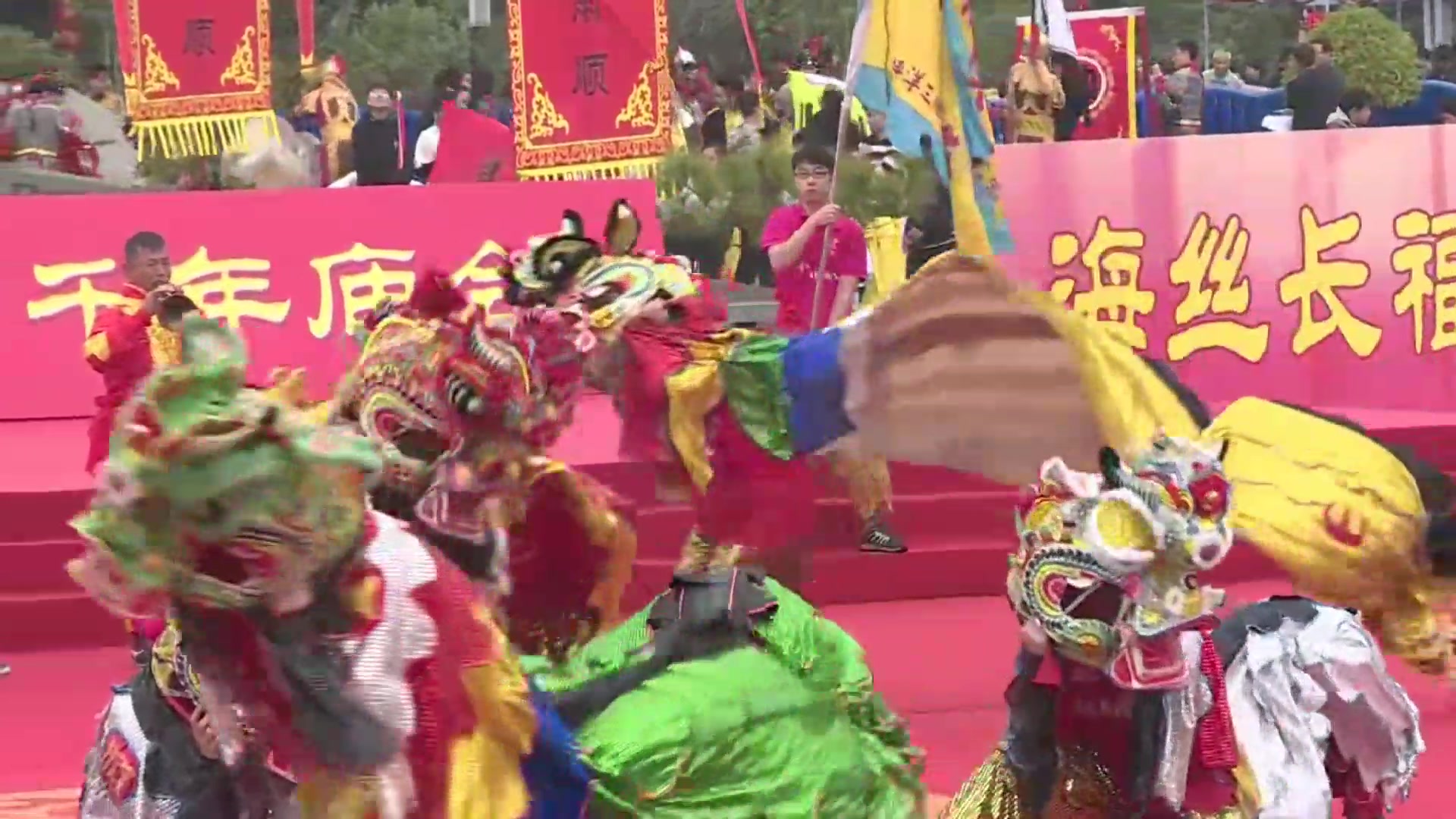 东莞市清溪镇麒麟舞表演