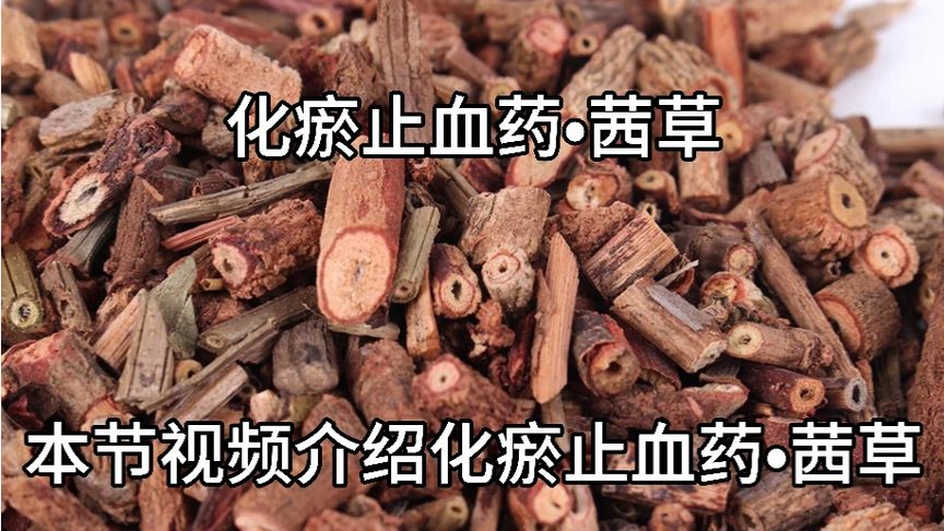 介绍化瘀止血药•茜草,对于血热夹瘀的各种出血证,尤为适宜。