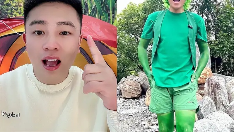 今天模仿绿色的青蛙呀