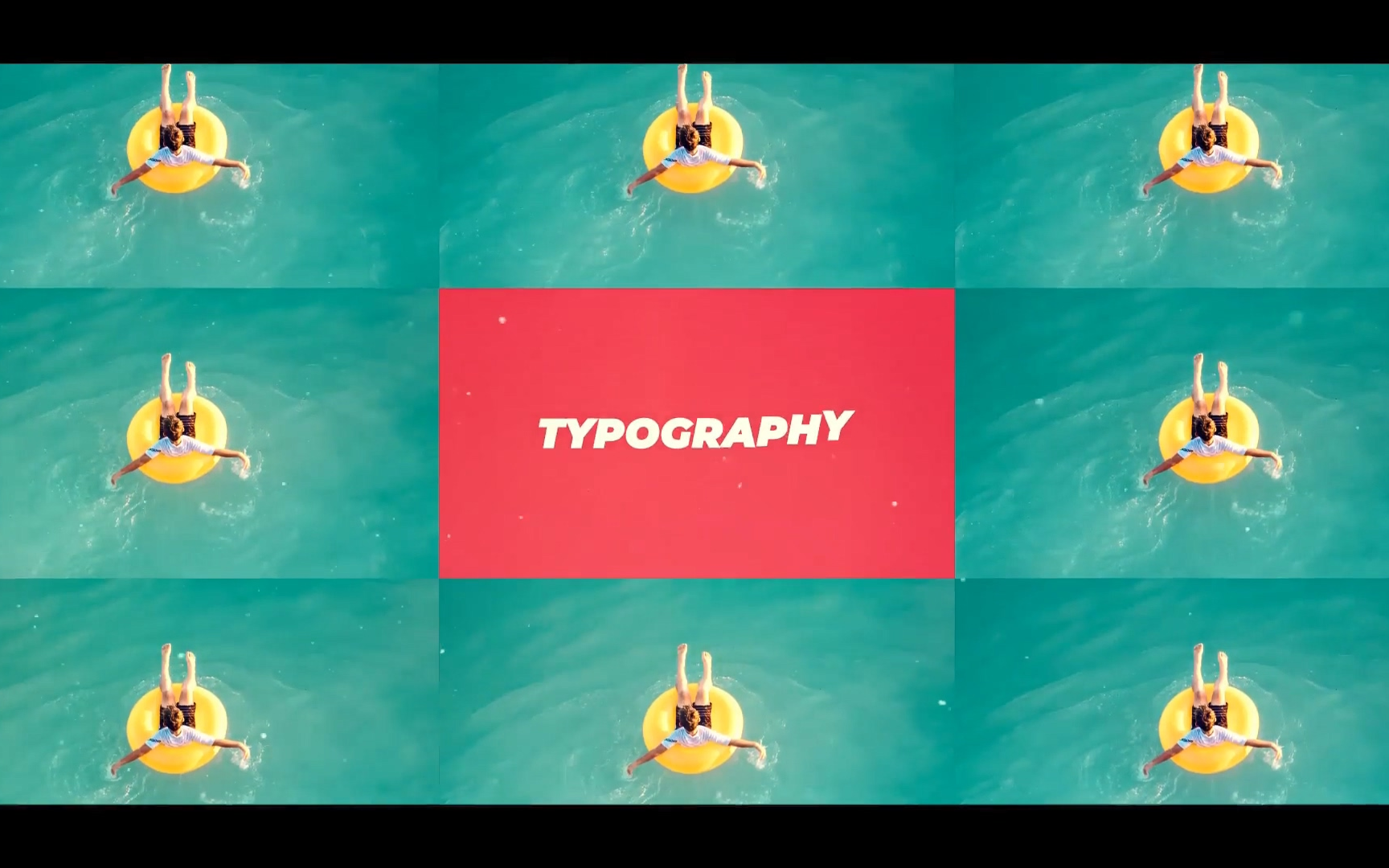 快闪视频制作-大标题文字效果的个人写真旅游风景记录城市风景介绍...