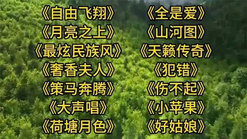 凤凰传奇经典歌曲《自由飞翔》《月亮之上》《最炫民族风》