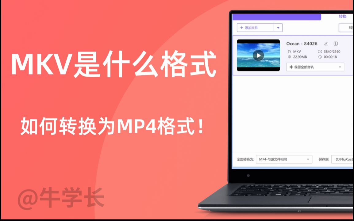 MKV是什么格式,如何转换为MP4格式?!