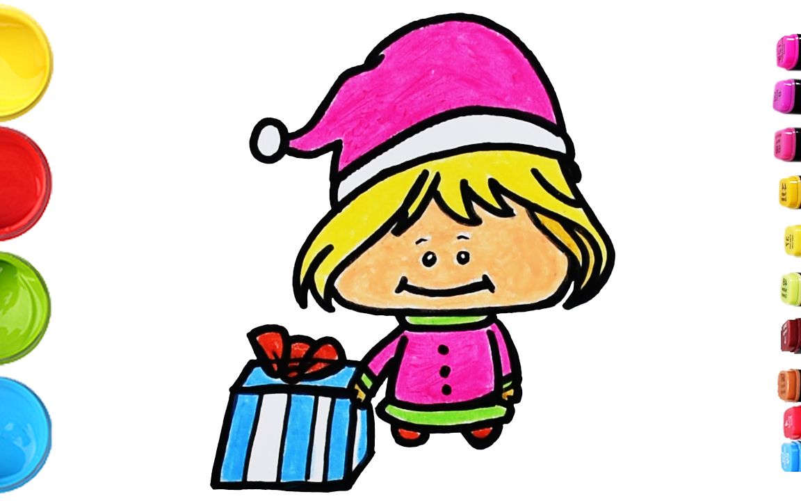 简笔画小孩简笔画图片大全儿童画幼乐园画画作业简笔画学英语