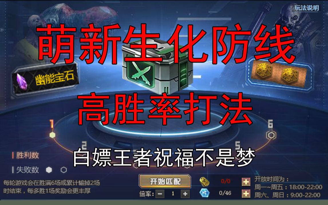 《生死狙击》萌新生化防线高胜率打法!白嫖王者祝福不是梦!