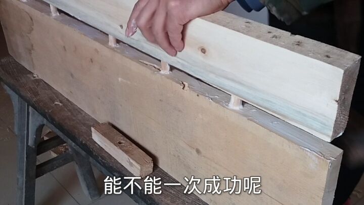 木工工作台制作(之二),台面拼板组合加工进行中