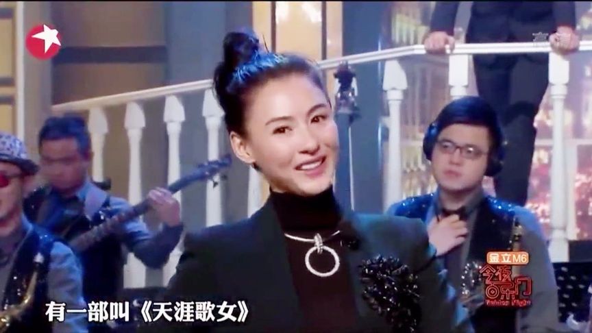 张柏芝自黑声音难听,但是人长得真的好漂亮,自述一开始想当花瓶