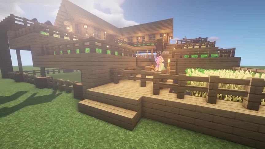 我的世界:高手的高级农场建设教学,还不给自己的换换