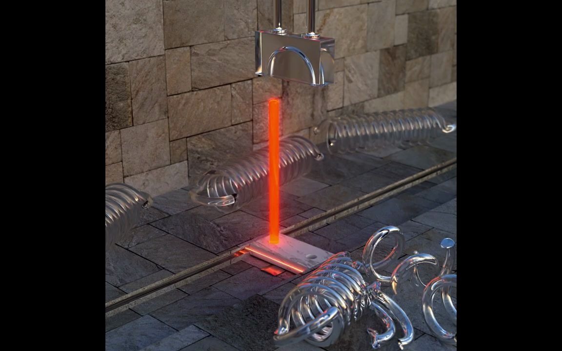 C4D弹簧扭曲动画教程预览