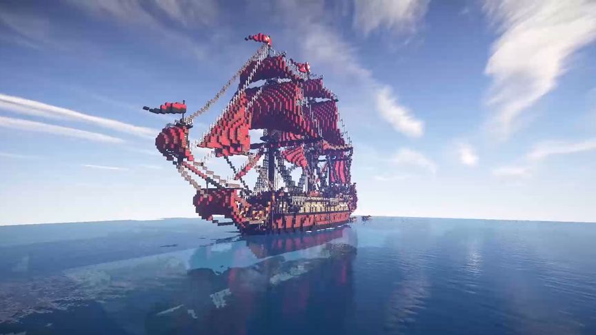 我的世界如何建造一艘大型帆船,扬帆起航