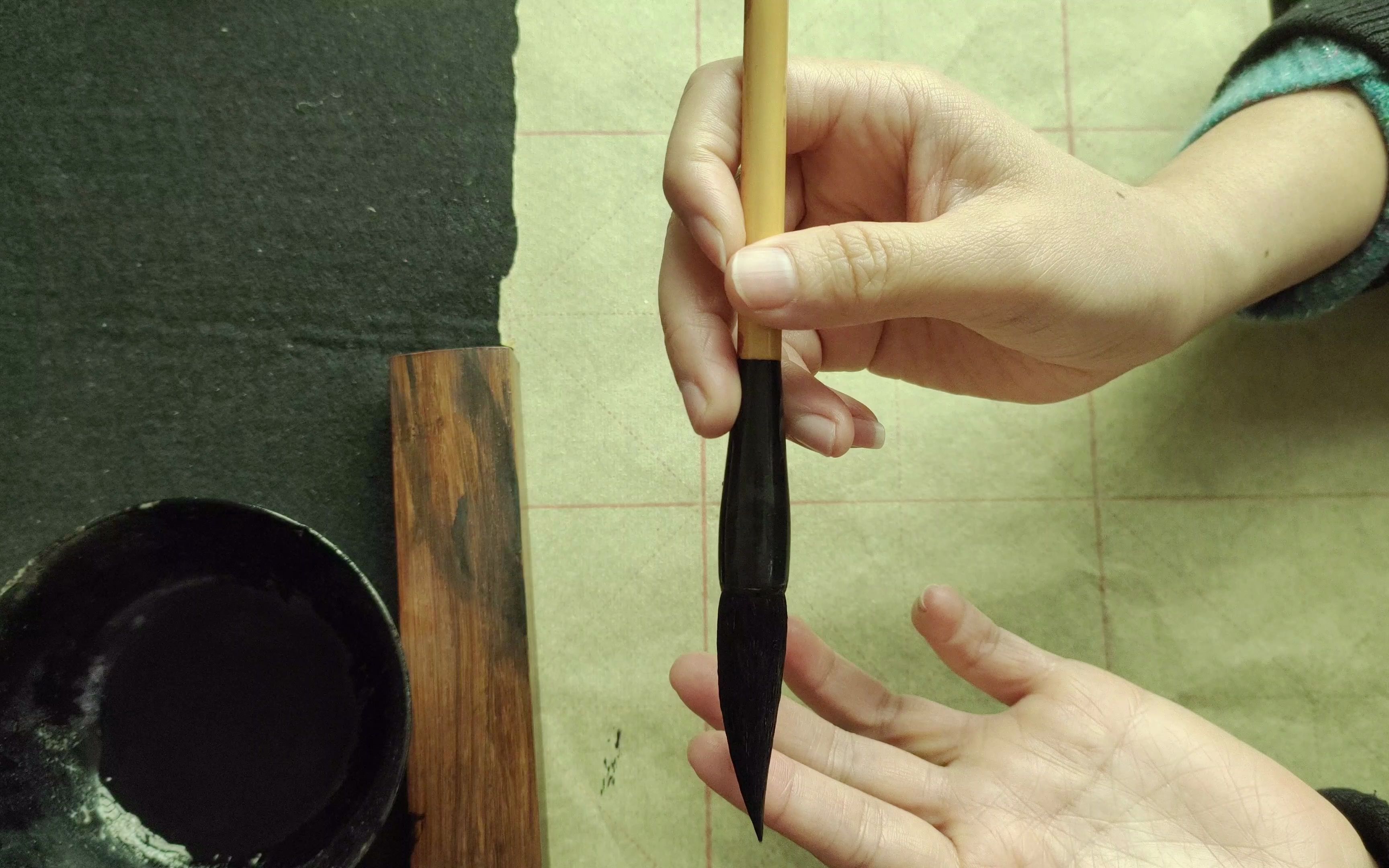 写毛笔字的握笔方法,你知道几种